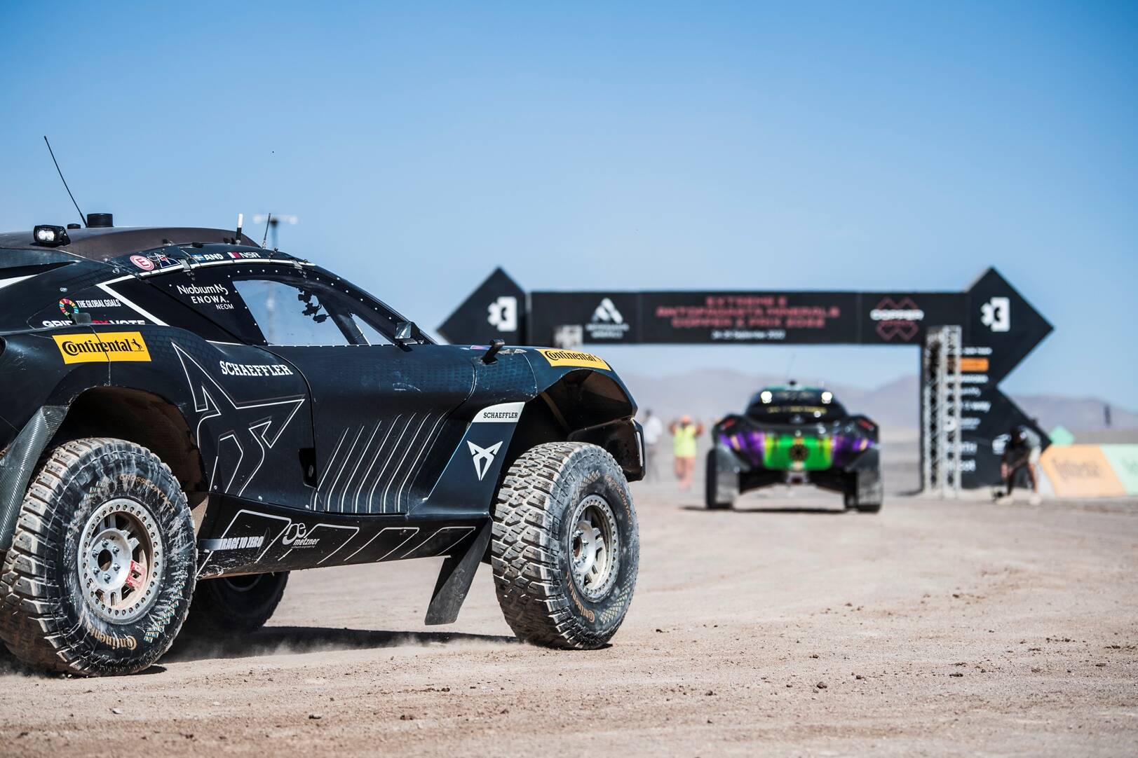 Extreme E in the Atacama Desert ABT CUPRA XE celebrates on the podium ...