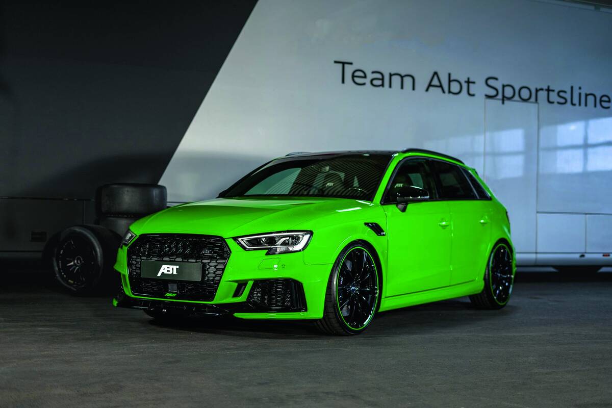 A powerful strike: viper-green ABT RS3 with up to 500 HP - Audi Tuning ...